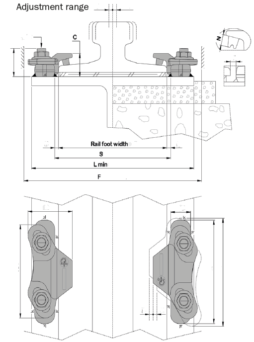 Weldable Rail Clips | Gantrex RailLok™ - Speciality Crane Rail Solutions